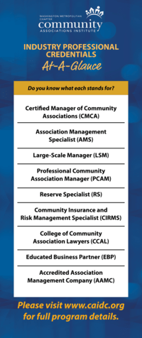 Industry Credentials | Washington Metropolitan Chapter Community ...