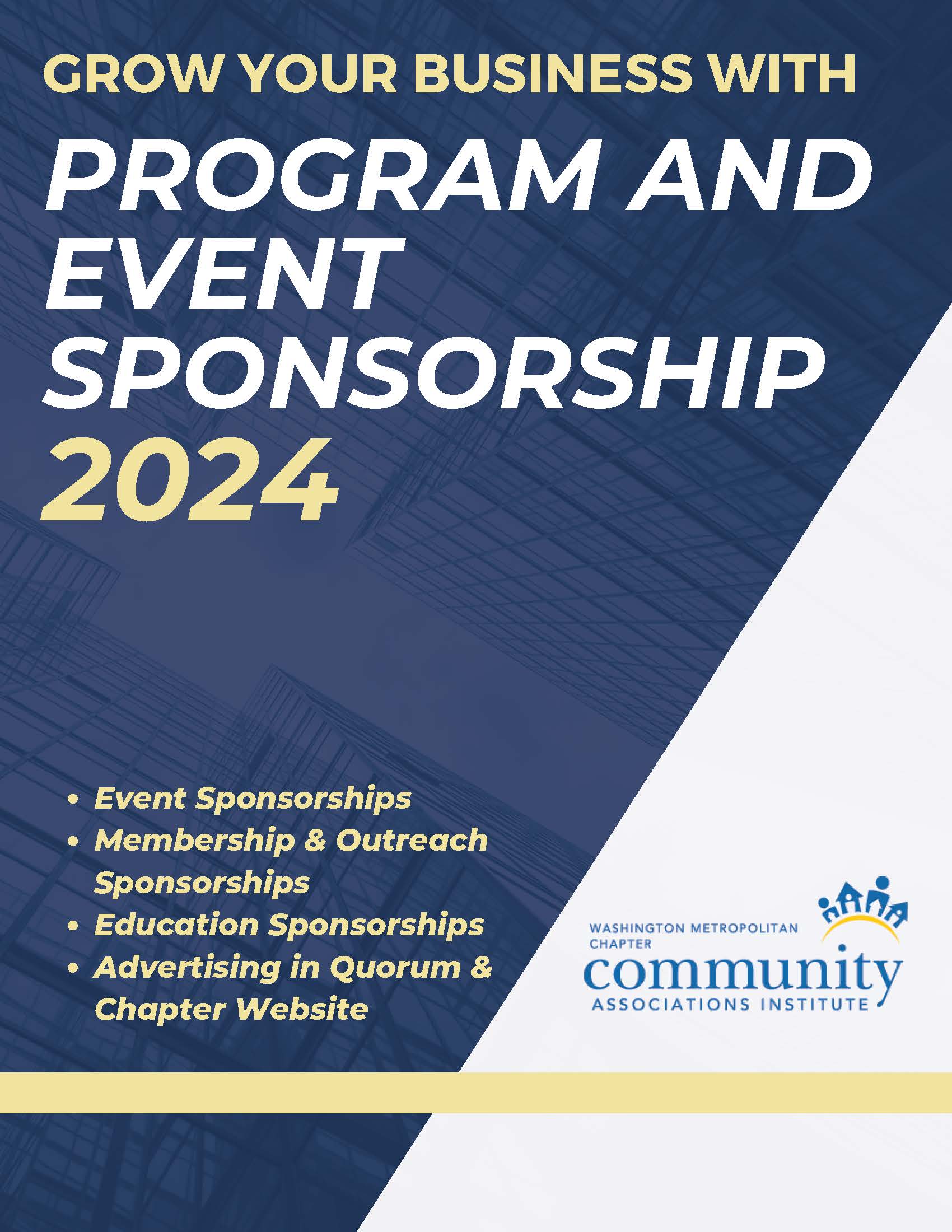 Sponsorship Opportunities | Washington Metropolitan Chapter Community ...